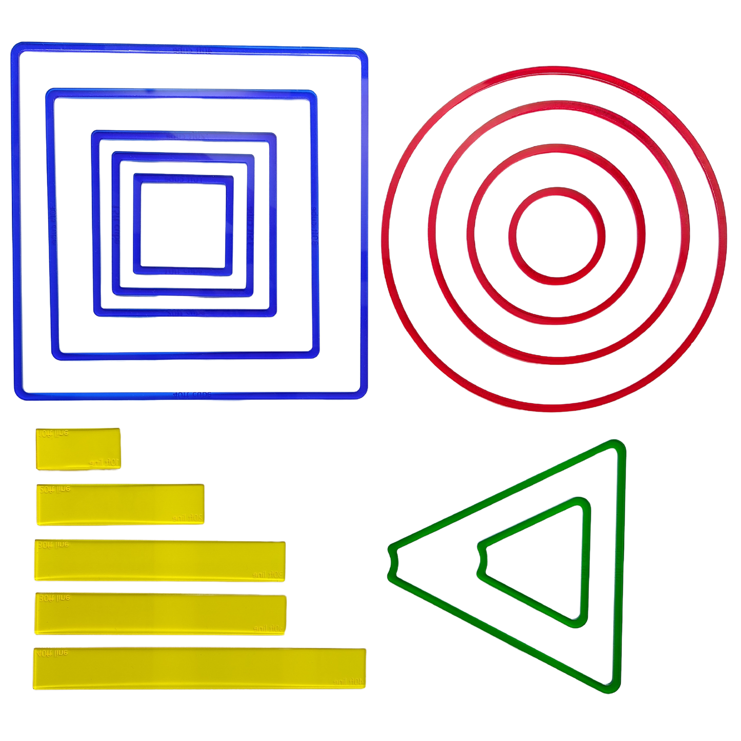 Area of Effect Spell Templates, Set of 16 - Acrylic AOE Damage Marker ...